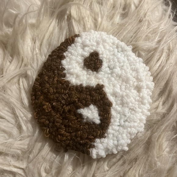 Other | Yin Yang Handmade Tufted Coaster | Poshmark